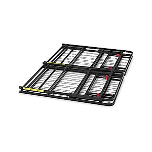 Amazon Basics Foldable Metal Platform Bed Frame with Tool Free Setup,14 Inches High, Queen,Black
