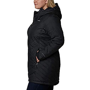 Columbia Women's Heavenly Long Hooded Jacket, Black, Medium