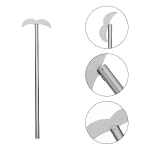 Electric Stirring Rod Overhead Stirrer Mixer Shaft Stainless Steel Mixing Paddle Chemistry Experimental Stirring Bar for Flask in Lab