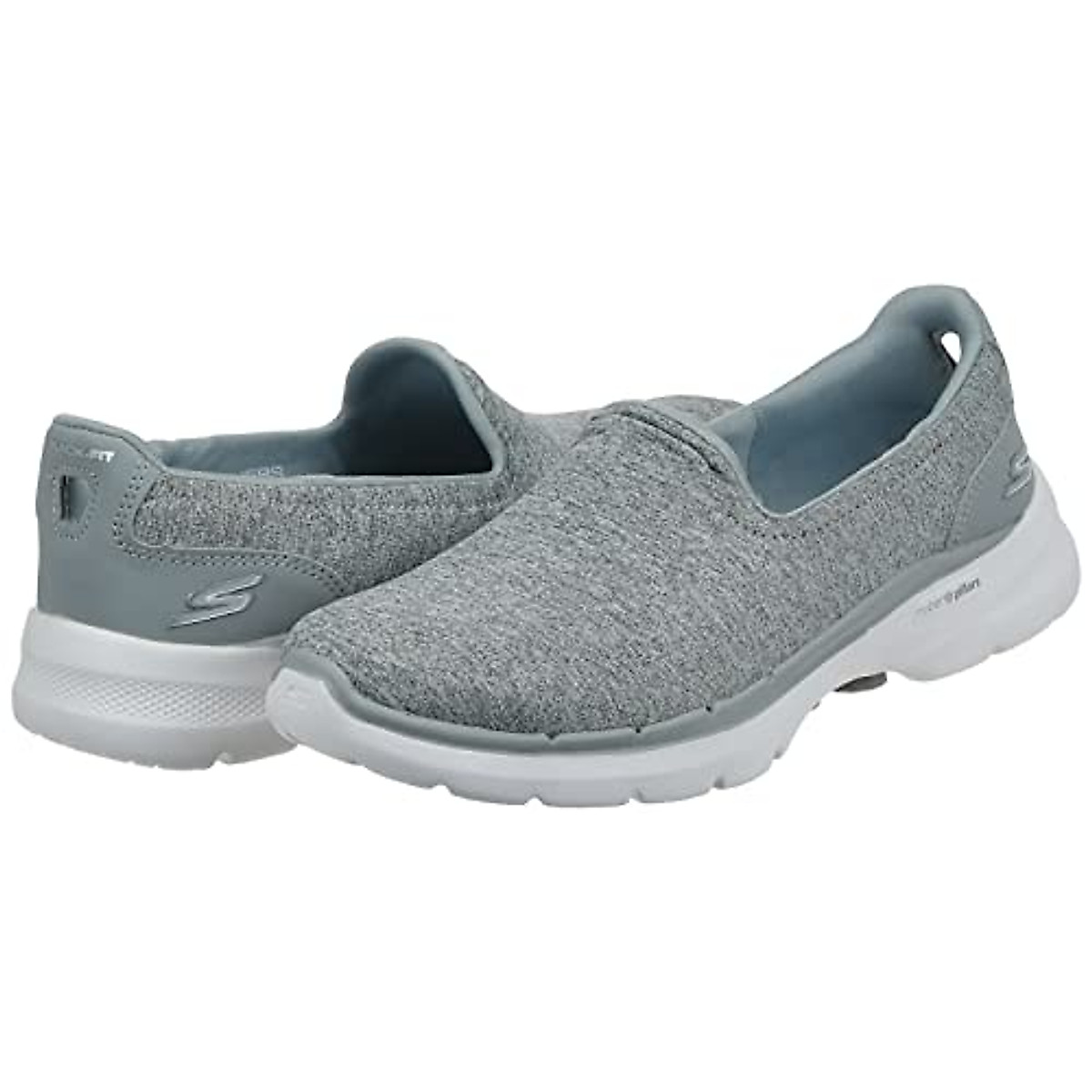 Skechers Women's GO Walk 6-Grand Horizon Sneaker, Gray, 8 Wide