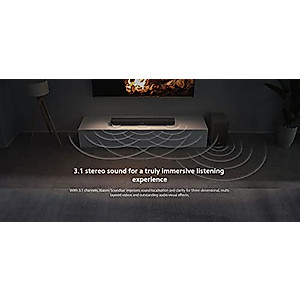 Xiaomi Soundbar 3.1ch, 430W Max Power, 3.1ch DTS® Virtual X Sound, One-tap to Play Audio with NFC, Wireless and immersive subwoofer Experience