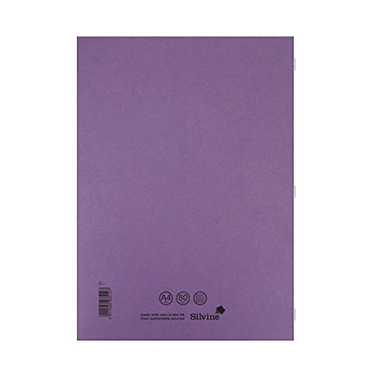 Silvine Exercise Book Ruled and Margin 80 Pages A4 Purple Ref EX111 [Pack of 10]