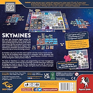 Skymines - Investing Game - Game for Game Night - 1 to 4 Plyers - 75 to 150 Minutes of Gameplay