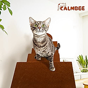 Calmbee Cat Wall Shelves, Cat Wall Furniture, Wall Mounted Cat Hammock Wooden Perch Cat Steps Cat Bridge Cat Tree Cat Climber Cats Bed Cat Cloud Board