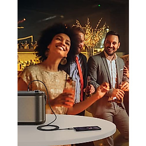 VIOY Aux Cable (15ft), [Copper Shell, Hi-Fi Sound] 3.5mm Male to Male Braided Auxiliary Cord Compatible with Headphone, Smartphone, Home/Car Stereo, Speaker, Echo & More……