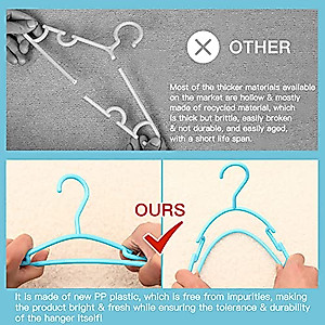 Baby Clothes hungers, Plastic Toddler Clothes Rack, Baby Hangers for Closet, Children's Clothing Organizer 40 Pieces.