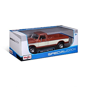 Maisto - 1/18 Scale Model Compatible with Ford Replica Miniature Model Classic Vintage Collectible F150 Pick-up 1979 (Blue)