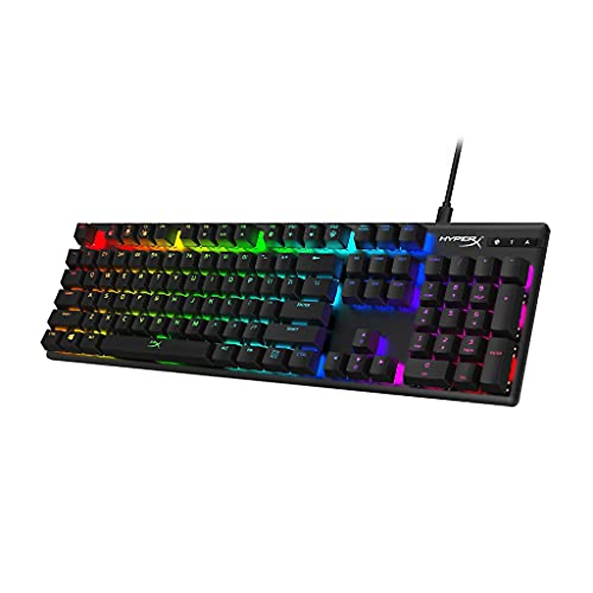 HyperX Alloy Origins - Mechanical Gaming Keyboard - Software-Controlled Light & Macro Customization - Compact Form Factor - Linear Switch Red - RGB LED Backlit (Renewed)