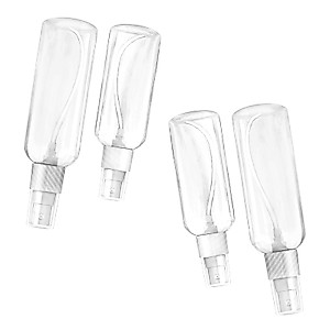 HAALII Small Spray Bottle, Spray Bottles, Clear Empty Fine Mist Plastic Mini Travel Bottle Set, Small Refillable Containers, 2 * 50ml, 2 * 100ml