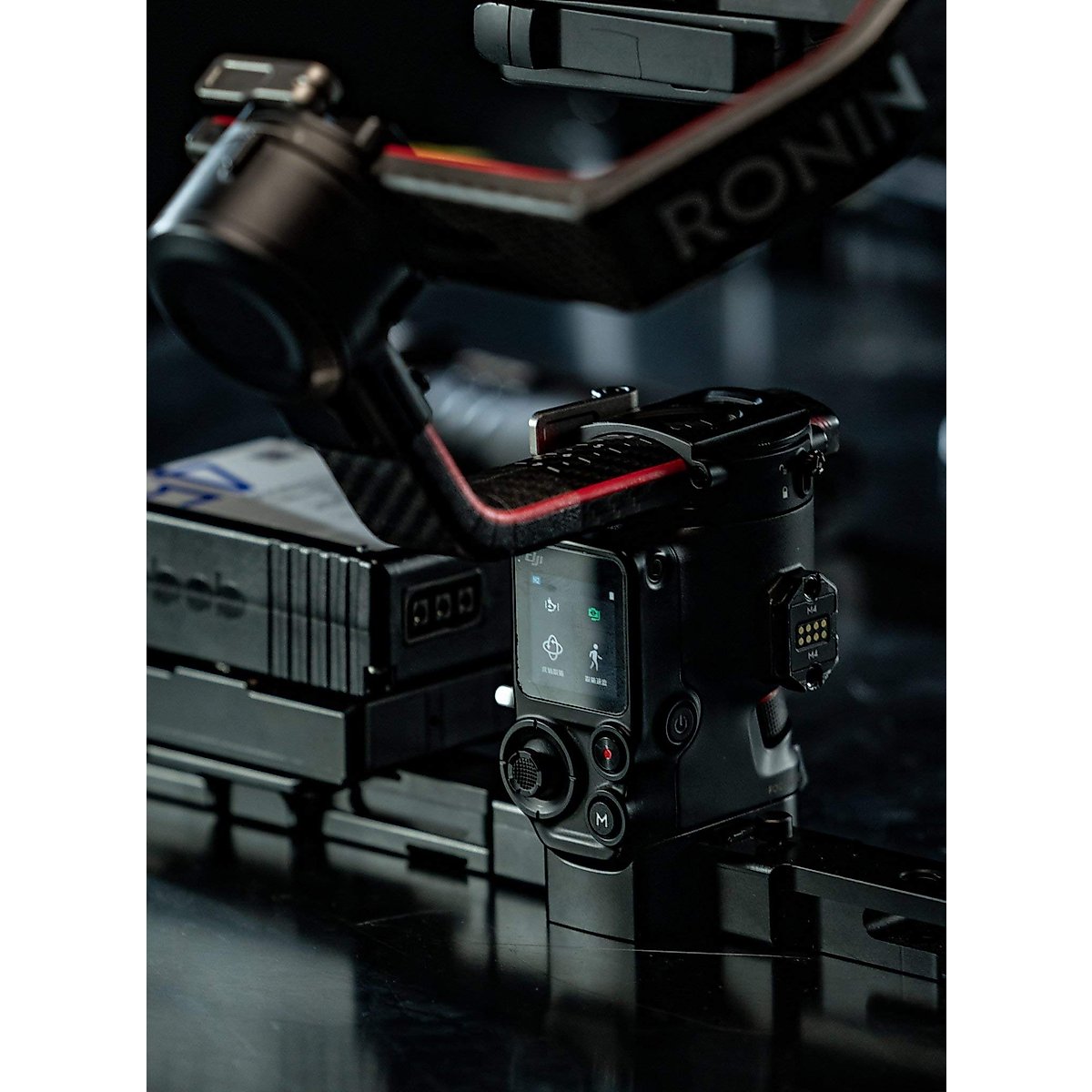 Tilta Dual Handle Power Supply Bracket Compatible with DJI RS4 PRO / RS4 / RS3 PRO | Power Supply Bracket and Operating Handle Included | TGA-DHB