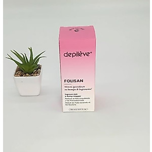 Depileve Folisan - Post Wax Oil, Relieves Razor Burn, Razor Bumps and Ingrown Hair, Astringent, Skin Moisturizer, Gentle Exfoliator - 5 oz