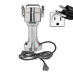 GorillaRock Grain Mill Commercial | Electric Wheat Grinder | Spices and Herbs | Stainless Steel | 110V (100gr)
