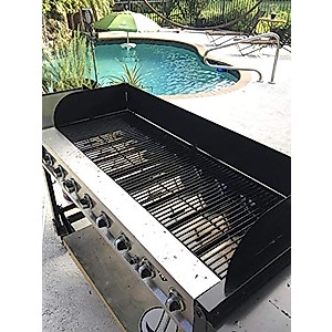 Hisencn Grill Replacement Parts for Members Mark GR2039201-MM-00, 17 inch Heat Plates, Grill Burners Replacement for Bakers and Chefs ST1017-012939 SAMS Club and Grill Chef BIG-8116, Uniflame (8 Pack)