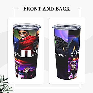 ONIAWO Boyz Musics II Men Stainless Steel Insulated Tumbler 20oz with lid Travel Mug with Straw for Cold Hot