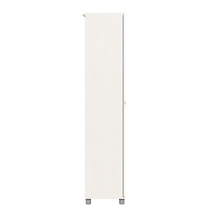 Pemberly Row Transitional 16" Utility Storage Cabinet in White