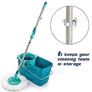 LEIFIDE Magnetic Hook Round Base Magnet Fastener with Steel Clip Chrome Plate Magnetic Tool Holder Heavy Duty Magnetic Holder for Indoor Outdoor Hanging Kitchen Home Organization (Silver, 4 Pcs)