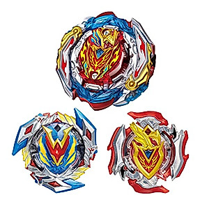 3-Piece Bey Battling Burst Tops B-201 Zest Achilles B-105 Z-Achilles B-104 Winnig Valkyrie Combat Battling Game Bayblade pro Series Set for Kids Children Birthday Party Idea