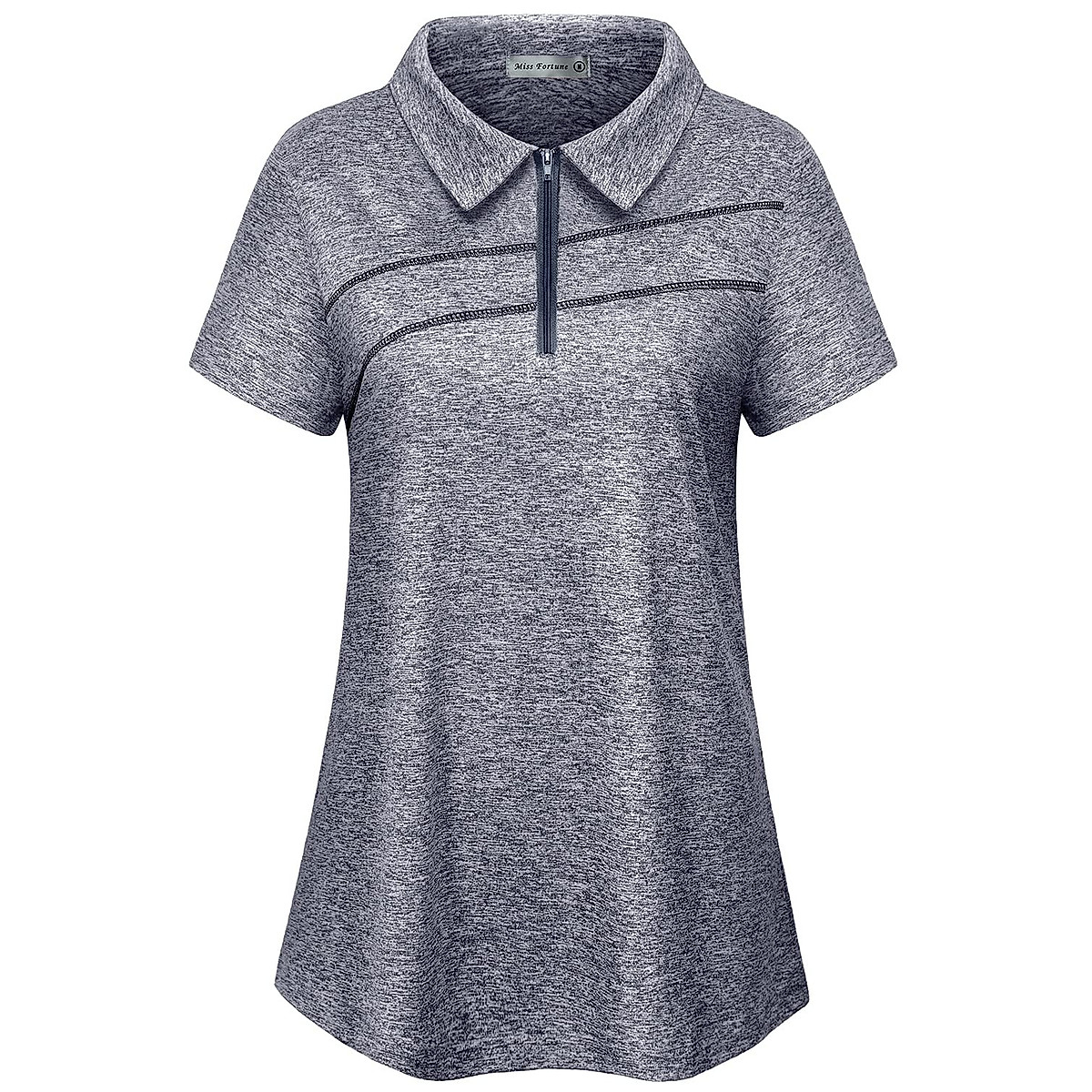 MISS FORTUNE Womens Athletic Tops Short Sleeve Moisture Wicking Shirts, Fit for Golf Gym Tennis Hiking Ruuning