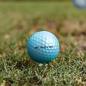 Trust Golf Ball, Aurora ICY Blue, Soft, Distance, Straight Flight, and Easy to Spot, Crystal Urethane Covered, 3-Piece (ICY Blue, 12 Balls)