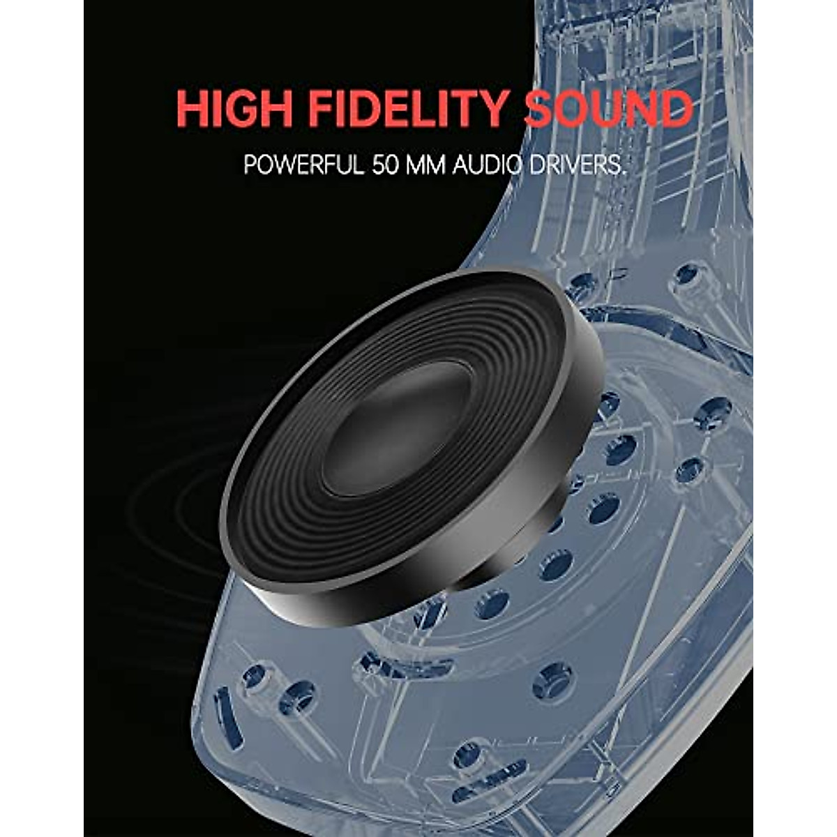 BEAVIIOO Wireless Gaming Headset with Microphone for PC PS4 PS5 Playstation 4 5, 2.4G Wireless Bluetooth USB Gamer Headphones with Mic for Laptop Computer