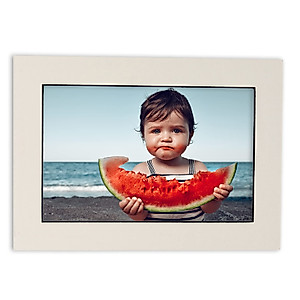 24x36 Mat Bevel Cut for 22x30 Photos - Acid Free White with Black Core Precut Matboard - for Pictures, Photos, Framing - 4-ply Thickness