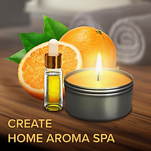 Craft It Up Candle Making Kit for Kids - Teen Girl Craft Set - Soy Wax 8 oz, 12 Wicks, 4 Scents, Jars, Molds - Starter Candle Making Kit for Adults Teens Beginners - DIY Candle Making Supplies