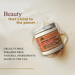 OKAY BLACK JAMIACAN CASTOR OIL MOISTURE and CURLING HAIR SORBET 17.oz / 482 gr.