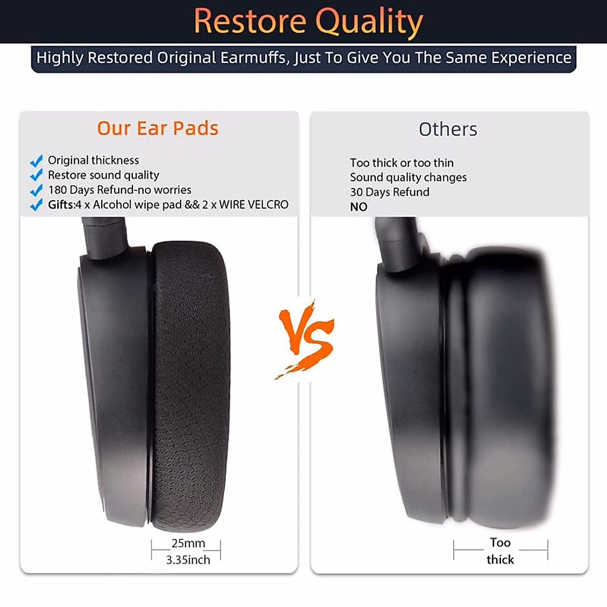 Arctis 9X Replacement Earpad Arctis Raw Ear Cushion Pads Compatible with SteelSeries Arctis1 Arctis3 Arctis5 Arctis7 Arctis9x Arctis Pro Arctis raw Gaming Headphones