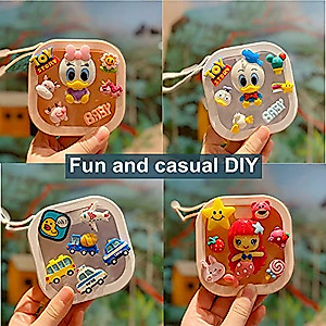 REVAXUP 2pcs Hair Tie Organizer Boxes,Small Portable Hair Tie Holder Organizer Can Be Stackable Or Hung On The Wall,Best for Hair Ties Storage or Small Items Organizer on Desktop, Pink&White