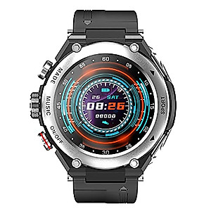 Desong Smart Watch with Earbuds, 3 in 1 Round Fitness Tracker,1.28inch Smartwatch for Men,Answer/Make Call,Recording,Sleep Monitor,Sports Smart Watch Long Time Standby