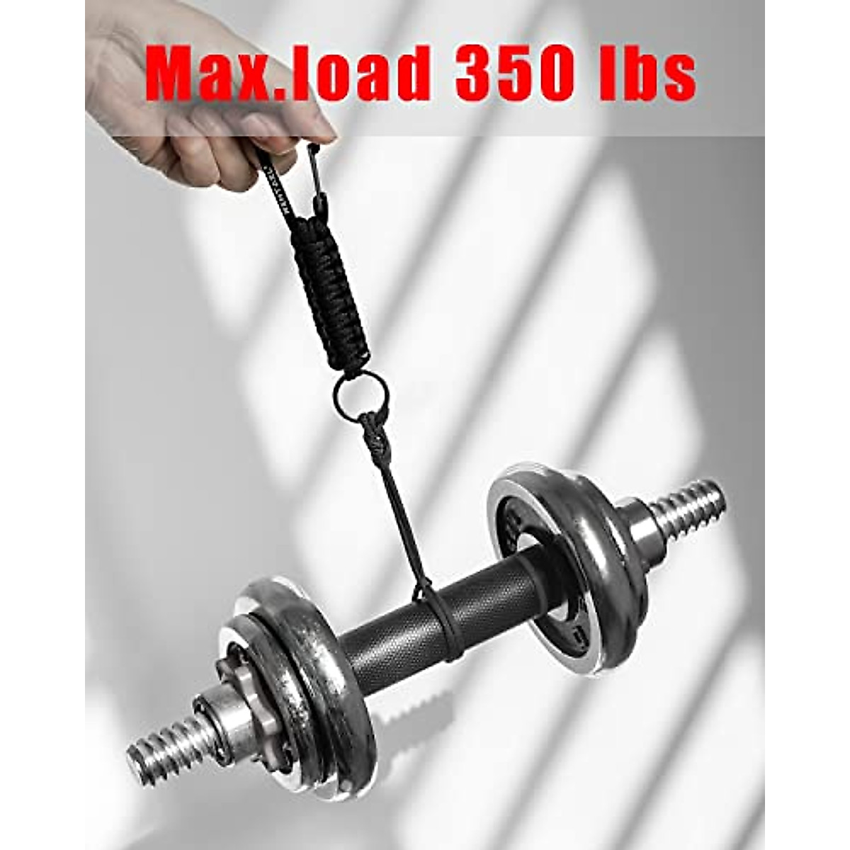 REHTAEL Paracord Keychain with Carabiner for Keys/Knife for Camping/Hiking (4Pack;2BlackBlue+2BlackOrange)