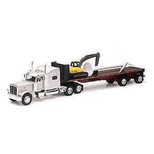 New Ray Peterbilt 389 Flatbed W/Wind Turbine