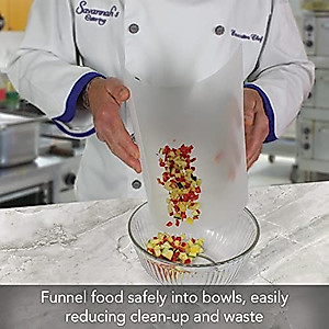 Cut N' Funnel Food Service Grade Heavy Gauge Flexible Cutting Board Mats 4 Pack 9” x 12” Made in the USA BPA Free Plastic Dishwasher Safe