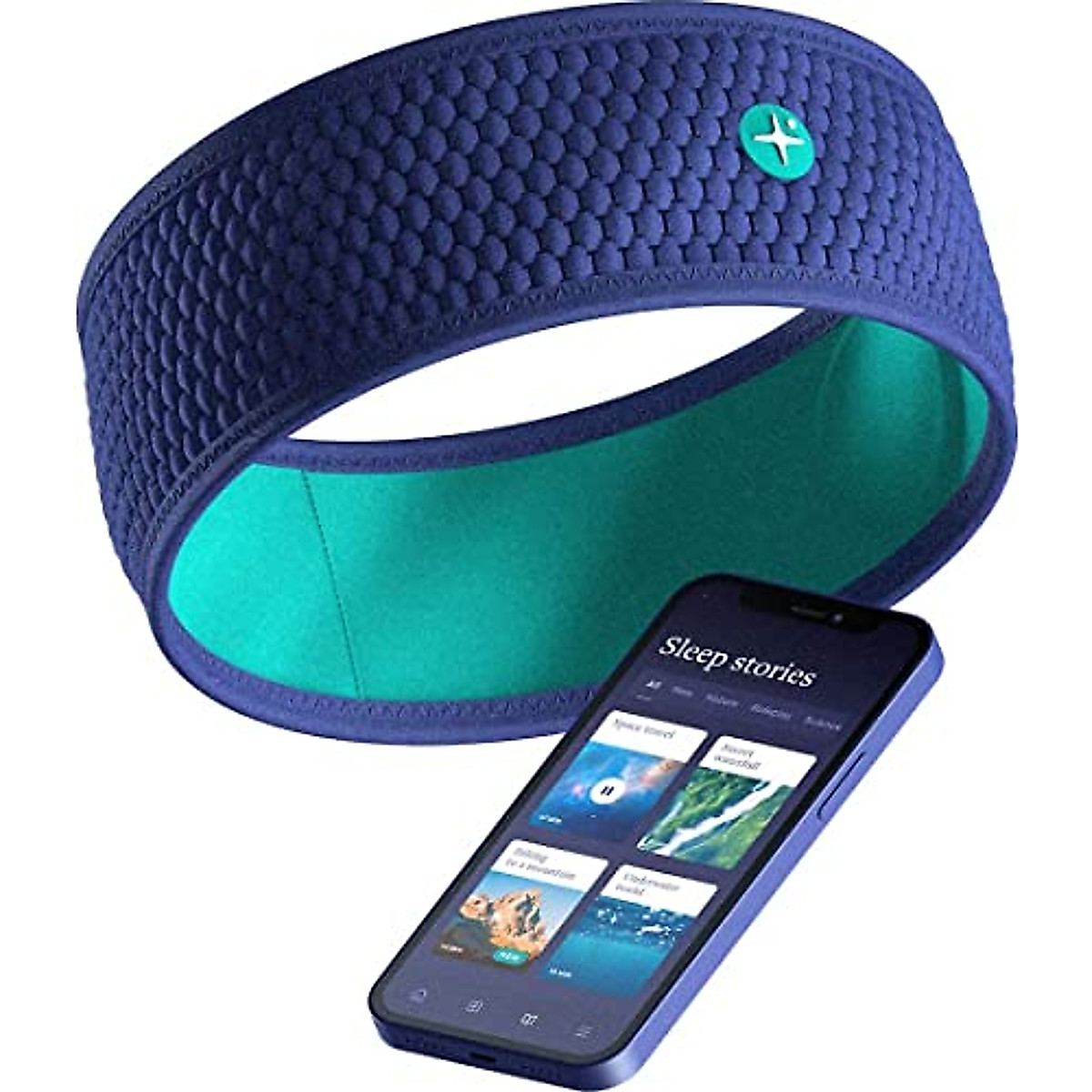 HoomBand Wireless | Bluetooth Innovative Headband for Sleep, Travel, Meditation | Charging Cable Included & Free Access to Hypnotic Stories Created by Sleep Experts (Size S)