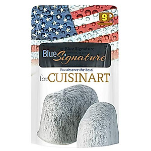 Coffee Filters replacements 9 for Cuisinart coffee machine water filters fully compatible by Blue Signature (9 Cuisinart Filers)