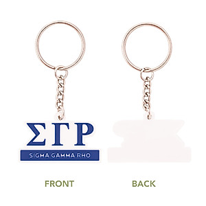 Desert Cactus Sigma Gamma Rho Keychain Decorative PVC Material Durable and Lightweight Great for Gifts and accessories (PVC Keychain Letter Name)
