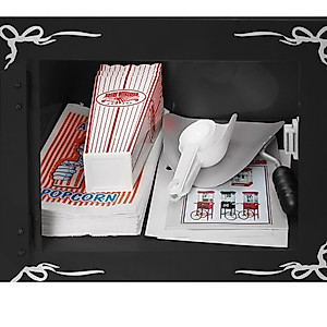 6127 Great Northern Popcorn Black GNP-800 All-Star Popcorn Popper Machine & Cart, 8oz