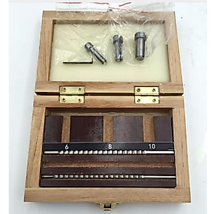 6pcs Keyway Broach Set Metric Size 2pcs Broaches 3pcs Bushings 1pc Shim