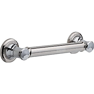 Delta Faucet 41612 Wall Mounted 12" Decorative Grab Bar in Polished Chrome