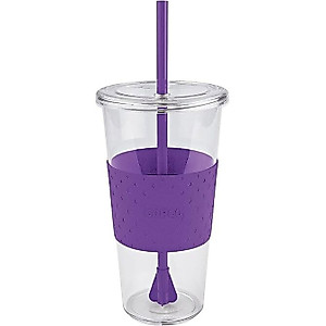 Copco Set of 2 Sierra On The Beach Purple Cold 24 Ounce Tumblers