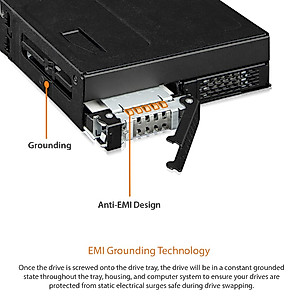 ICY DOCK 2 Bay U.2/U.3 NVMe SSD PCIe 4.0 Enclosure for 5.25” Bay | ToughArmor MB105VP-B