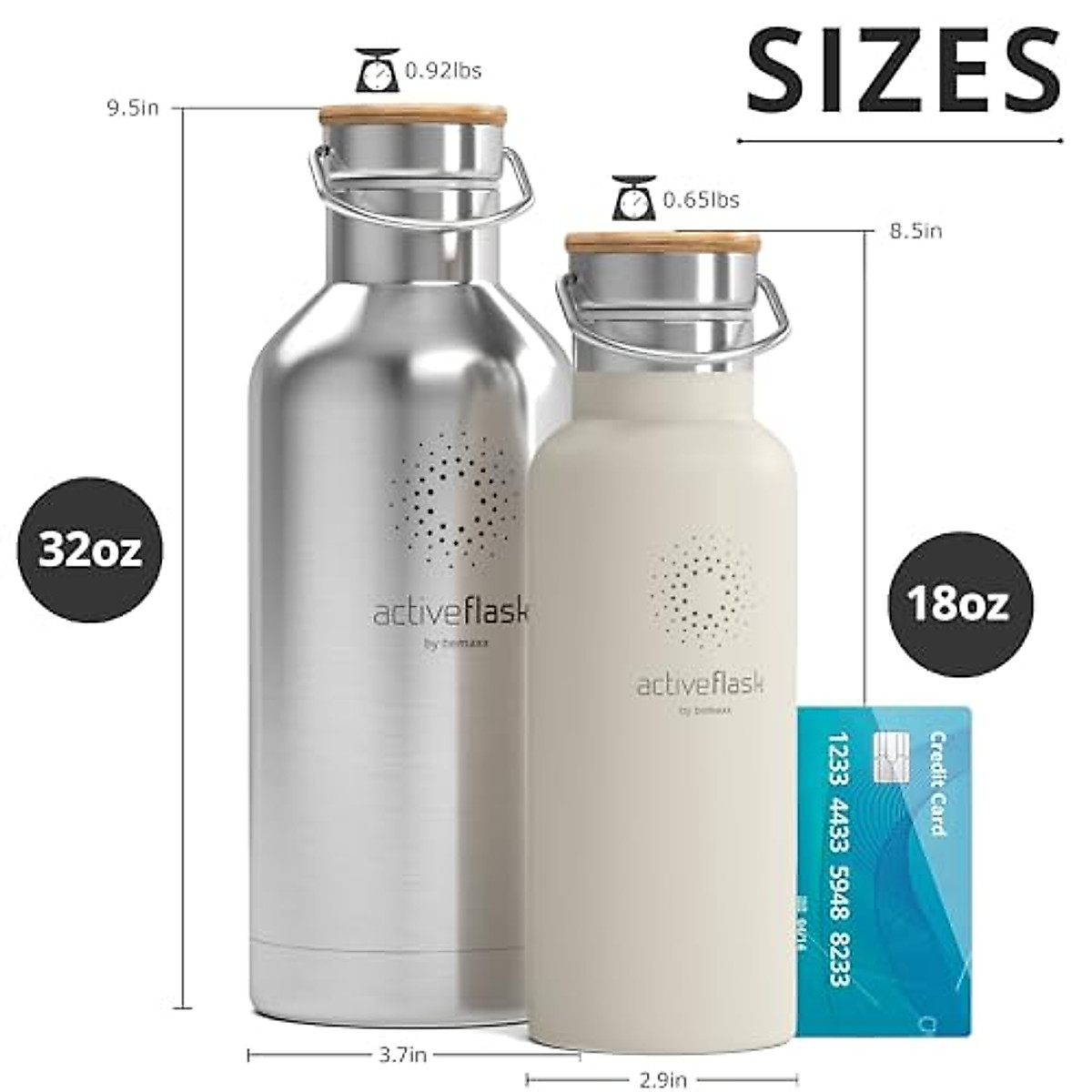 Stainless Steel Water Bottle with Straw, Infuser & 3 Lids: 18/32 OZ Leak-Proof Vacuum Insulated ACTIVE FLASK Drinking Bottles Hot Cold: Double Walled Outdoor Drink Thermo Mug Tea Coffee Sport Gym Bike
