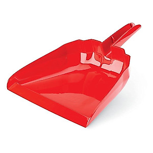 Libman Commercial 911 Dust Pan, Polypropylene, 13" Wide, Red (Pack of 6)