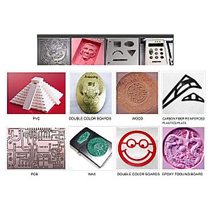 LENJKYYO 4Axis CNC 6040 Router Engraving Machine, USB Engraver 1.5KW VFD Drilling Milling Machine for Wood Working and Advertising Signs Bronze Plate Circuit Boards w/Remote Controller