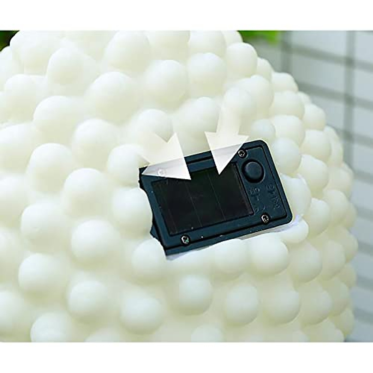 zenggp Buddha Head Solar Garden Lights Up Warm Light Zen Garden Buddha Patio Outdoor Decor Lighting