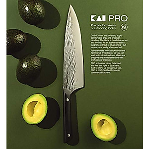 kai PRO Santoku Knife 7", NSF Certified for Use in Commercial Kitchens, Asian-Inspired Knife for All-Purpose Food Prep, Chef Knife Alternative, Hand-Sharpened Japanese Knife