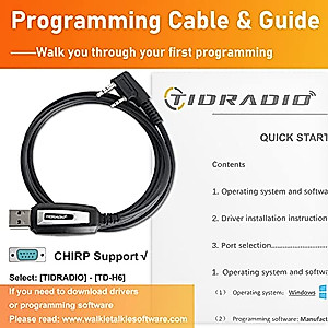 TIDRADIO UV-5R Pro 8W Ham Radio Handheld 144-148Mhz/420-450Mhz TIDRADIO UV-5R Dual Band Two-Way Radio Walkie Talkies kit
