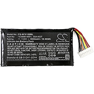CS Replacement Battery for Honeywell Marathon FX1, Marathon LXE 163890-0001, 163890-0001B, SBA163T 1800mAh / 19.98Wh Barcode Scanner