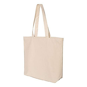 shop4ever® Mandala Elephant Heavy Canvas Tote with Zipper Reusable Shopping Bag 12 oz Natural 1 Pack