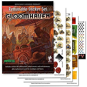 Cephalofair Games Sinister Fish Gloomhaven Removable Sticker Set, Removable Stickers Multi-Award-Winning Strategy Boxed Board Game Accessory for ages 12 & Up, SIF00020